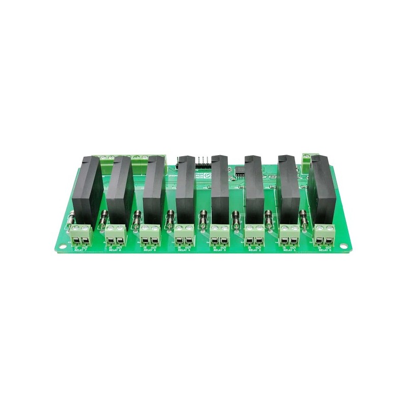 8 Channel Solid State Relay Controller Board - module with 8 SSR DC ...