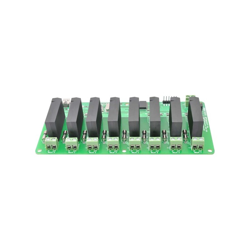 8 Channel USB Solid State Relay Module - module with 8 SSR DC relays ...