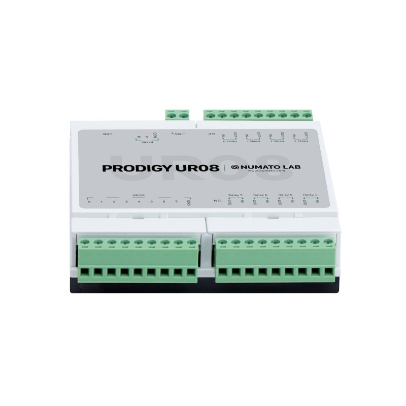 Prodigy UR08 - module with 8 relays and RS485 and USB interface ...