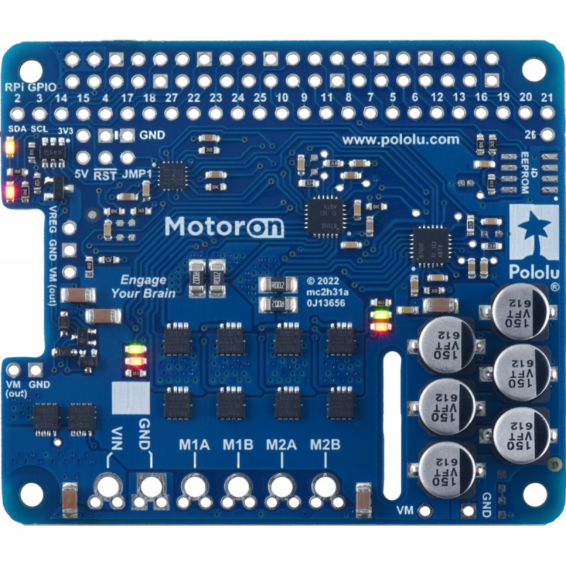 Motoron M2H18v18 Dual High-Power Motor Controller - 2-channel DC motor ...