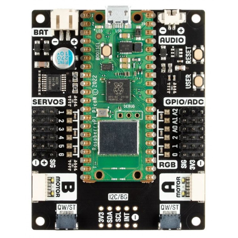 Inventor 2040 W - kit with base board and Raspberry Pi Pico W - Kamami ...