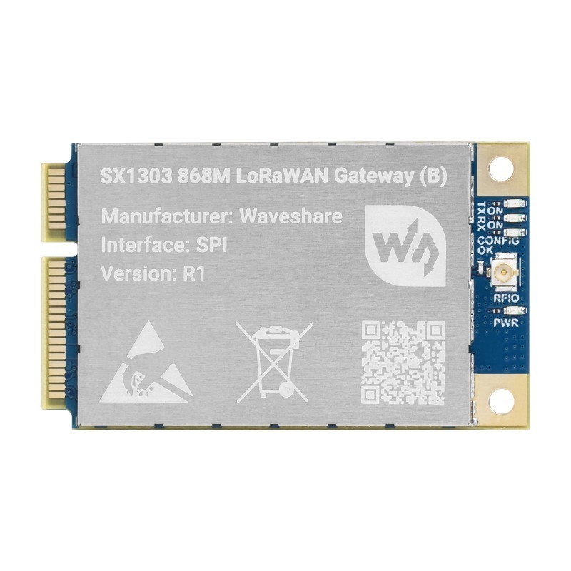 SX1303 868 MHz LoRaWAN-GNSS expansion HAT for Raspberry Pi - Waveshare ...