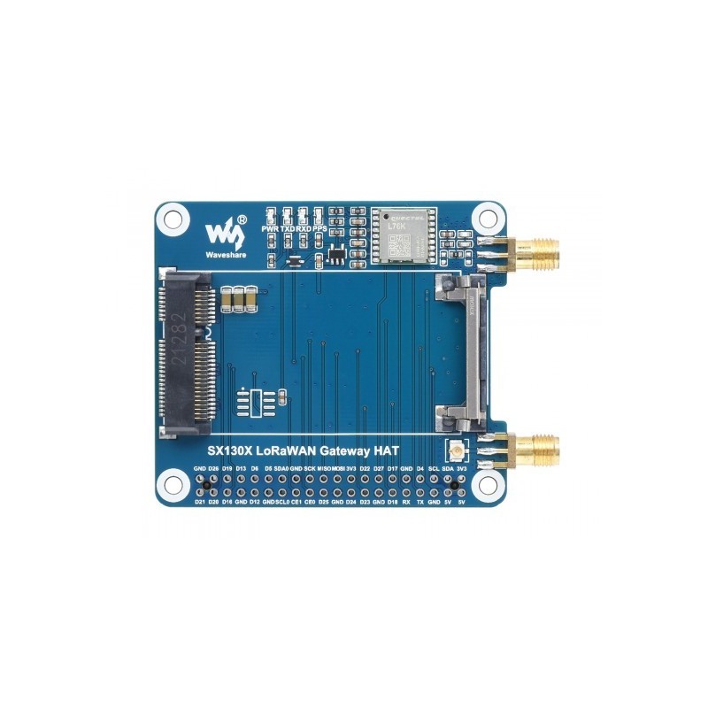 SX1302 868 MHz LoRaWAN-GNSS expansion HAT for Raspberry Pi - Waveshare ...