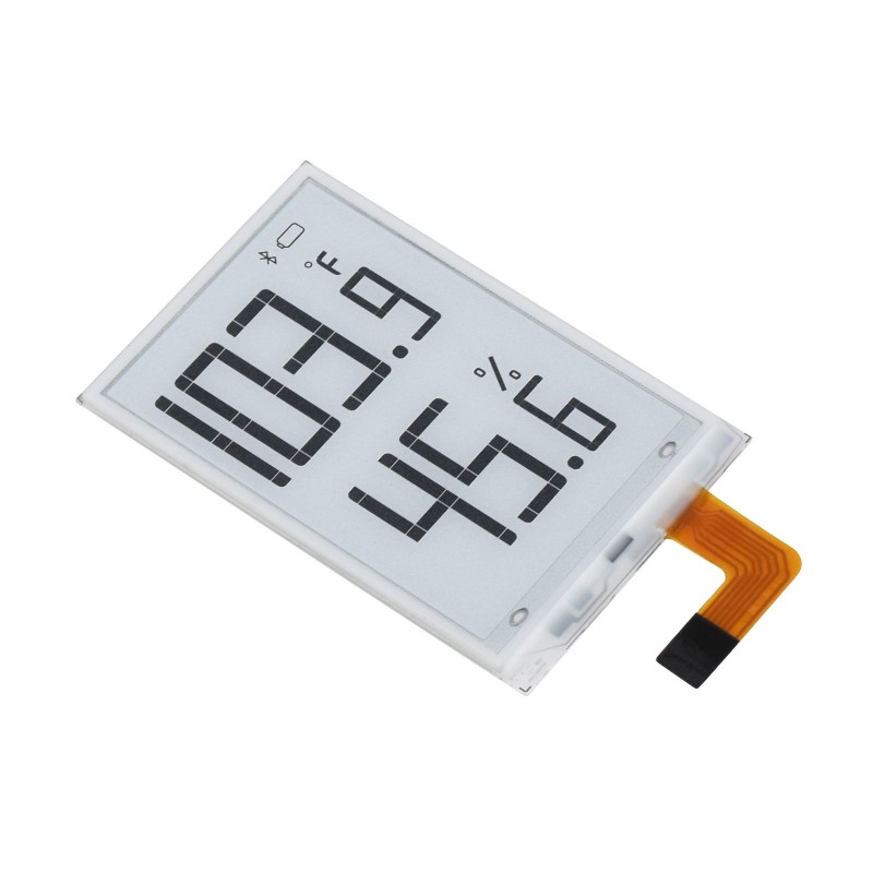 e-Paper E-Ink black & white segment display 1.9" - Waveshare 22688 ...