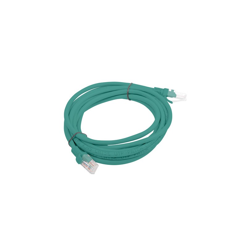 Patchcord - Ethernet network cable 3m cat.6 UTP, green, Lanberg ...