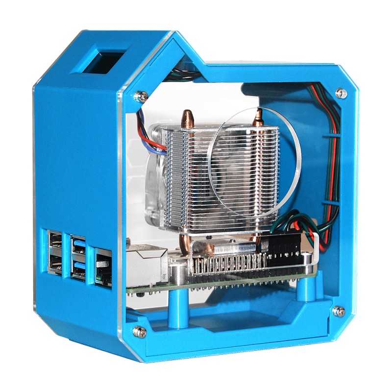 Obudowa Mini Tower Acce z aktywnym chłodzeniem i wyświetlaczem OLED dla ...