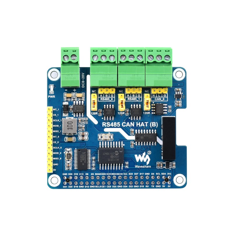 Moduł HAT CAN/RS485 (B) dla Raspberry Pi - Waveshare 23227 - sklep Kamami