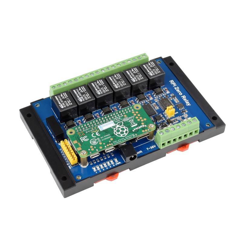 Moduł przekaźnikowy 6-kanałowy RPi Zero Relay dla Raspberry Pi Zero ...