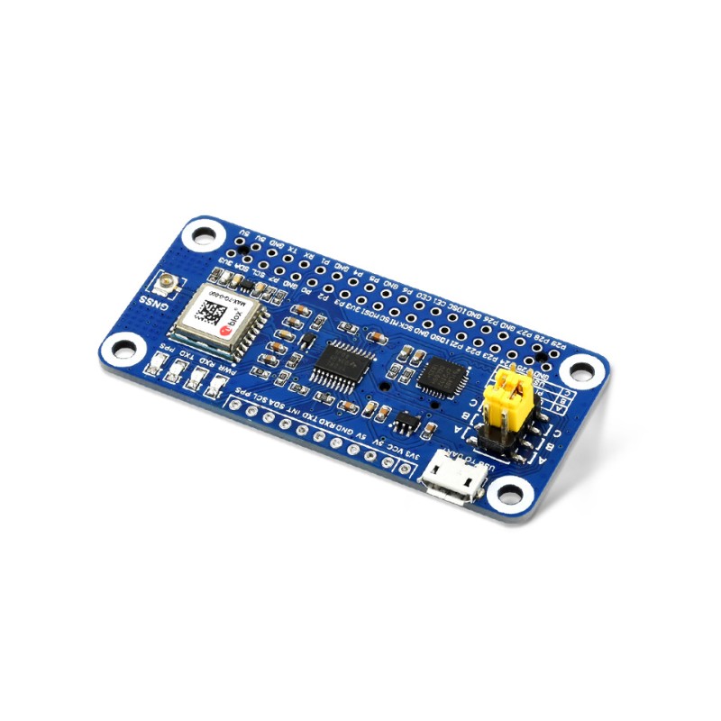 MAX-7Q GNSS HAT module for Raspberry Pi - Waveshare 18234 - Kamami on-line store