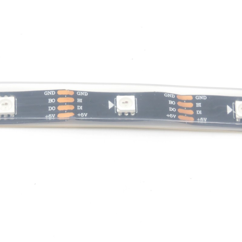 Waterproof IP67 RGB LED strip WS2813 1m (30 LED/m) black PCB - Kamami ...