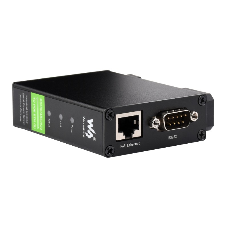 Przemysłowy konwerter RS232/485/422 do Ethernet PoE (B) - Waveshare ...