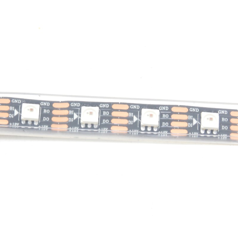 Waterproof IP67 RGB LED strip WS2815 1m (60 LED/m) black PCB - Kamami ...