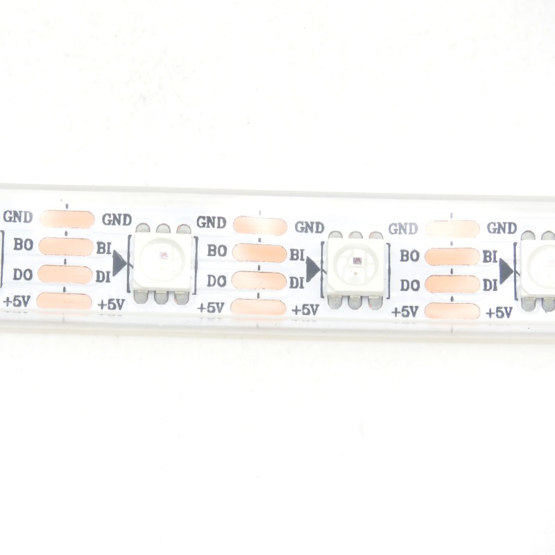 Waterproof IP67 RGB LED strip WS2813 5m (60 LED/m) white PCB - Kamami ...