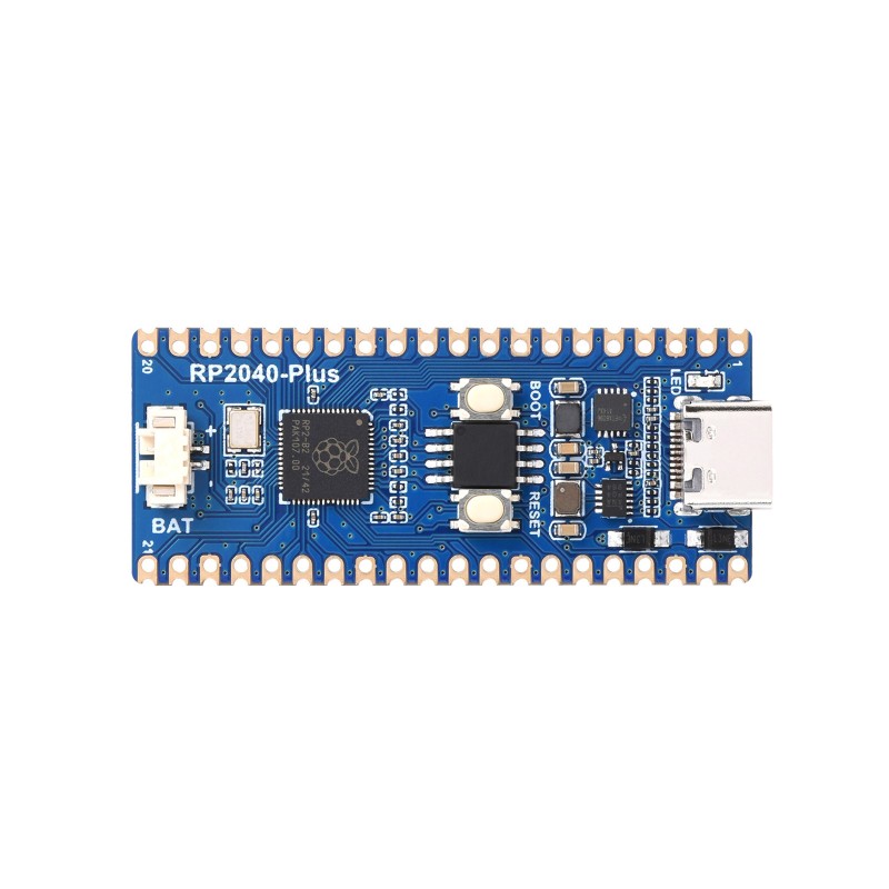 RP2040-Plus 16 MB board with RP2040 microcontroller without connectors ...