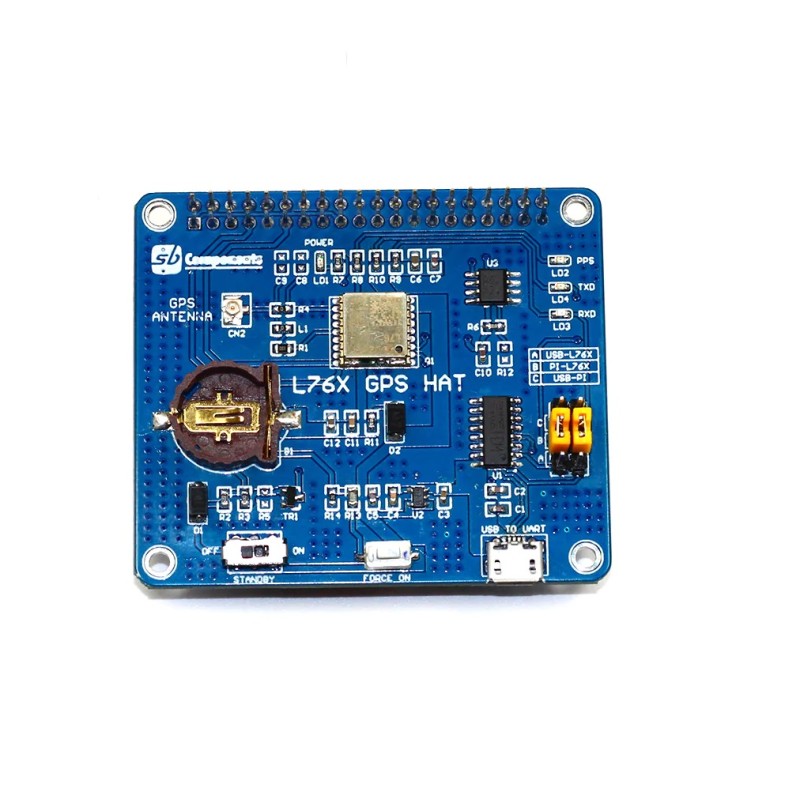 GPS HAT - moduł GNSS L76B dla Raspberry Pi - sklep Kamami