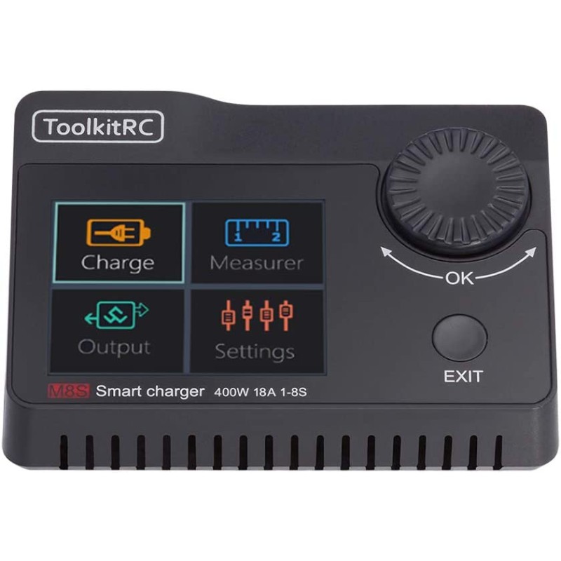 ToolkitRC M8s Black - ładowarka z balanserem do akumulatorów litowych 1 ...