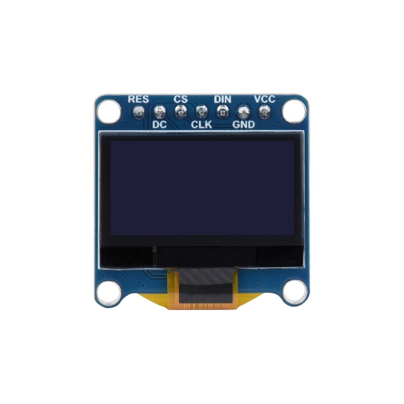 0.96" 128x64 white OLED display module (D) - Waveshare 24102 - Kamami ...