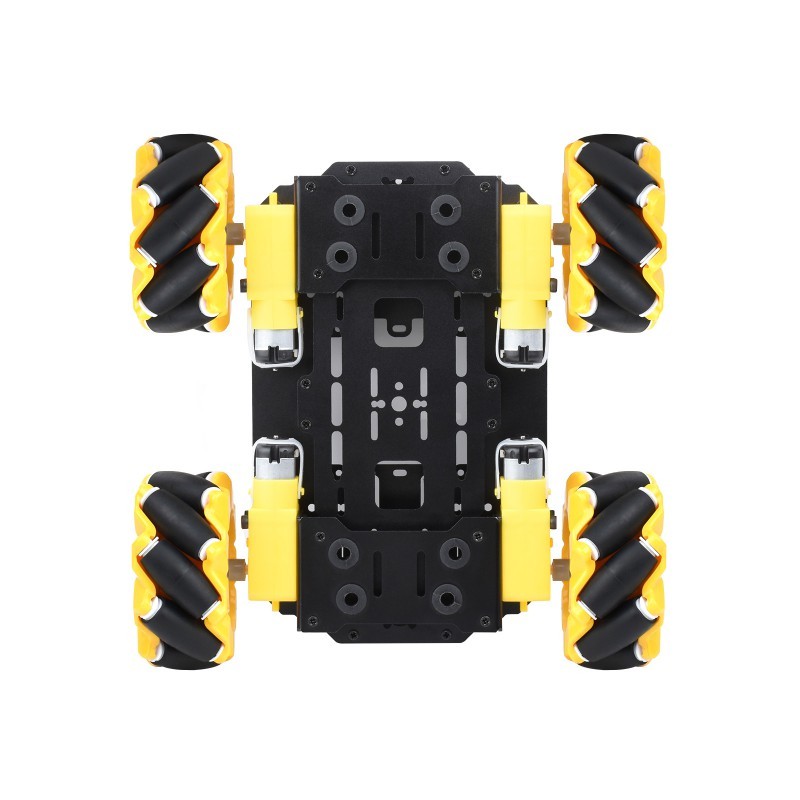 Robot-Chassis-MP 4-wheel robot chassis with Mecanum wheels - Waveshare ...