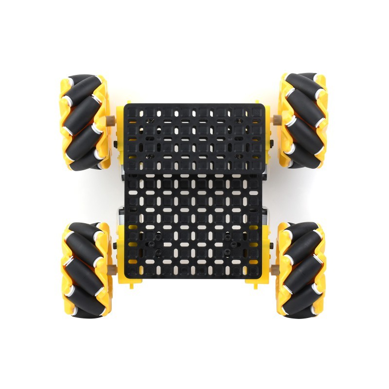 Robot-Chassis-MS 4-wheel robot chassis with Mecanum wheels - Waveshare ...
