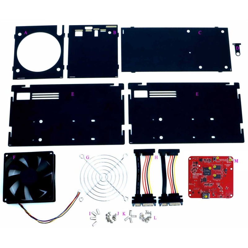 ODROID-HC4-P KIT - minikomputer Odroid HC4 z obudową (procesor Amlogic ...