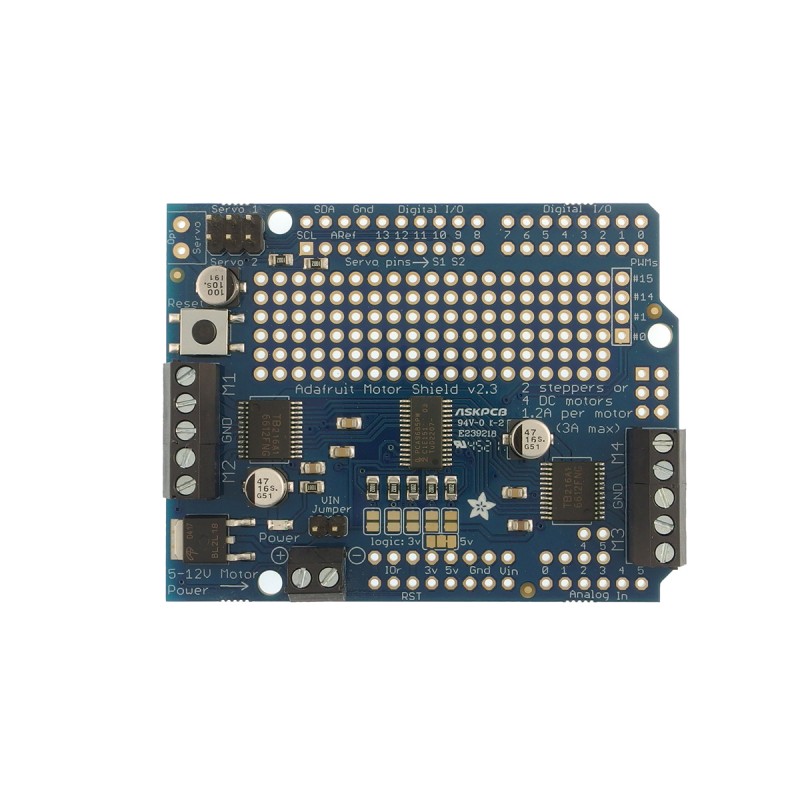 Adafruit Motor/Stepper/Servo Shield dla Arduino (ver. 2.3) - sklep Kamami