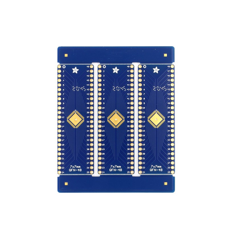 SMT Breakout PCB for 48-QFN or 48-TQFP - 3 Pack! - Kamami on-line store