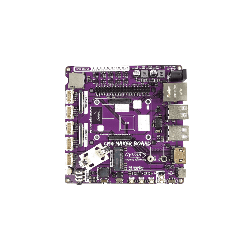 CM4 Maker Board - base board for Raspberry Pi CM4 modules - Kamami on ...