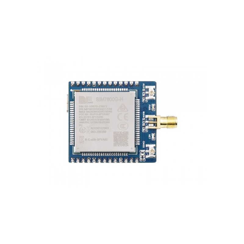 SIM7600G-H 4G Module (B) - moduł GNSS 4G LTE Cat-4 z anteną SMA - sklep Kamami