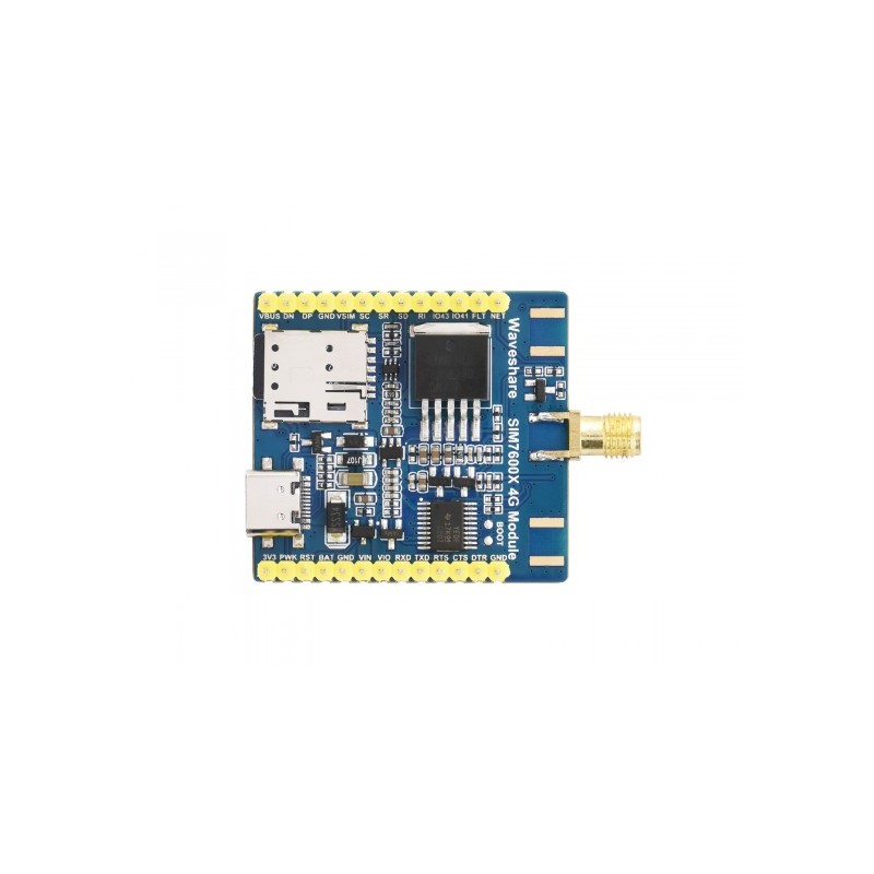 SIM7600G-H 4G Module (B) - moduł GNSS 4G LTE Cat-4 z anteną SMA - sklep ...