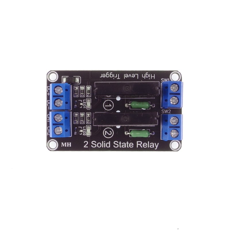 2-channel SSR relay module 240V/2A triggered by high state - Kamami on ...