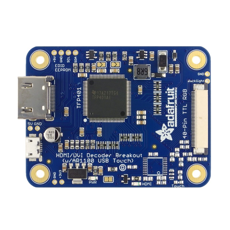 TFP401 HDMI/DVI Decoder to 40-Pin TTL Breakout - Without Touch - Kamami ...