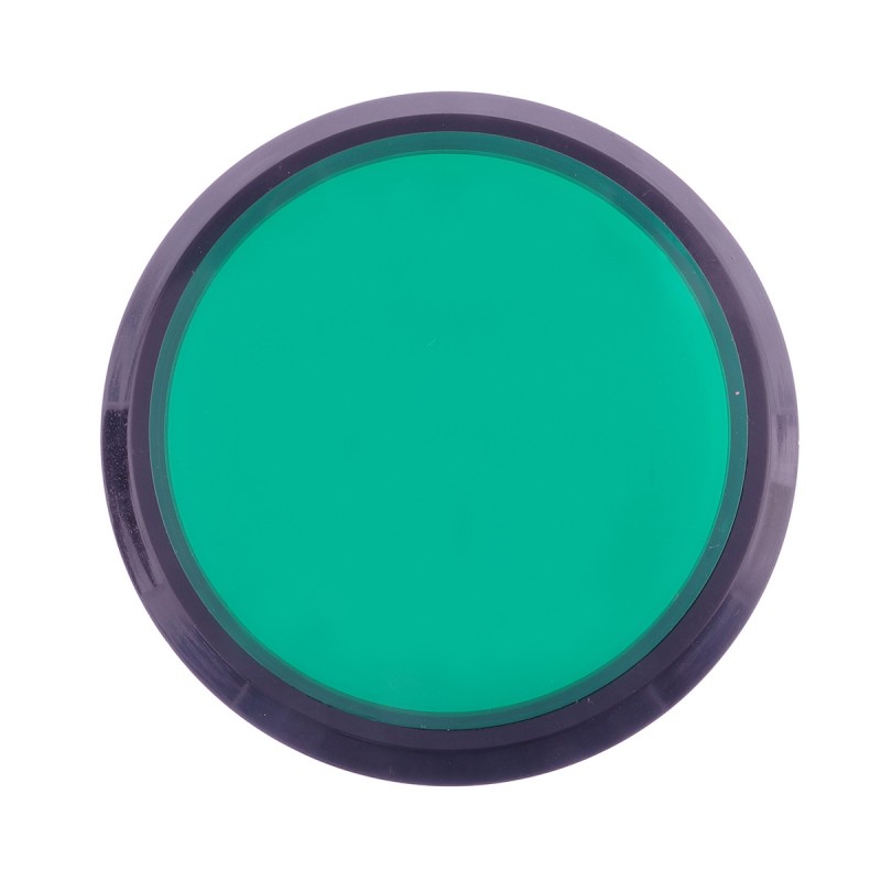 Large, round button with LED backlight, 100mm (green) - Kamami on-line ...