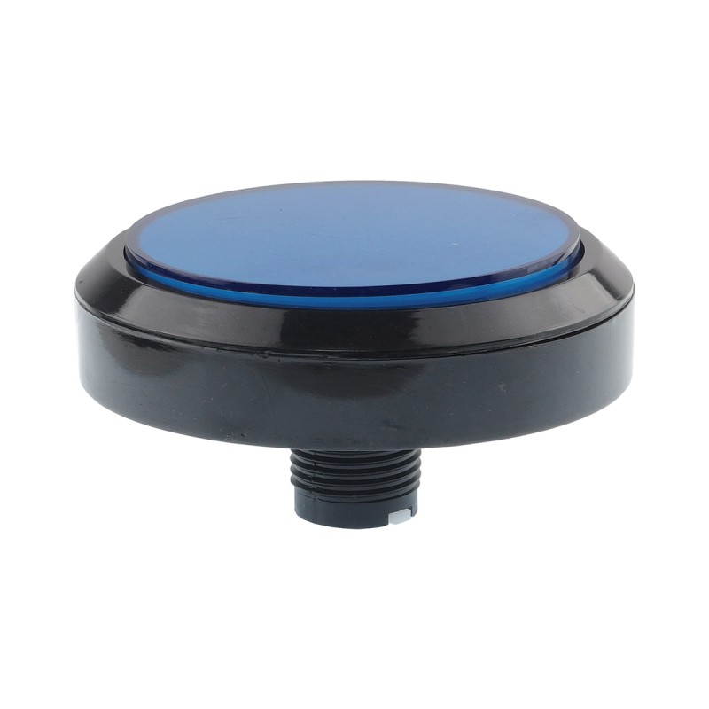 Large, round button with LED backlight, 100mm (blue) - Kamami on-line store