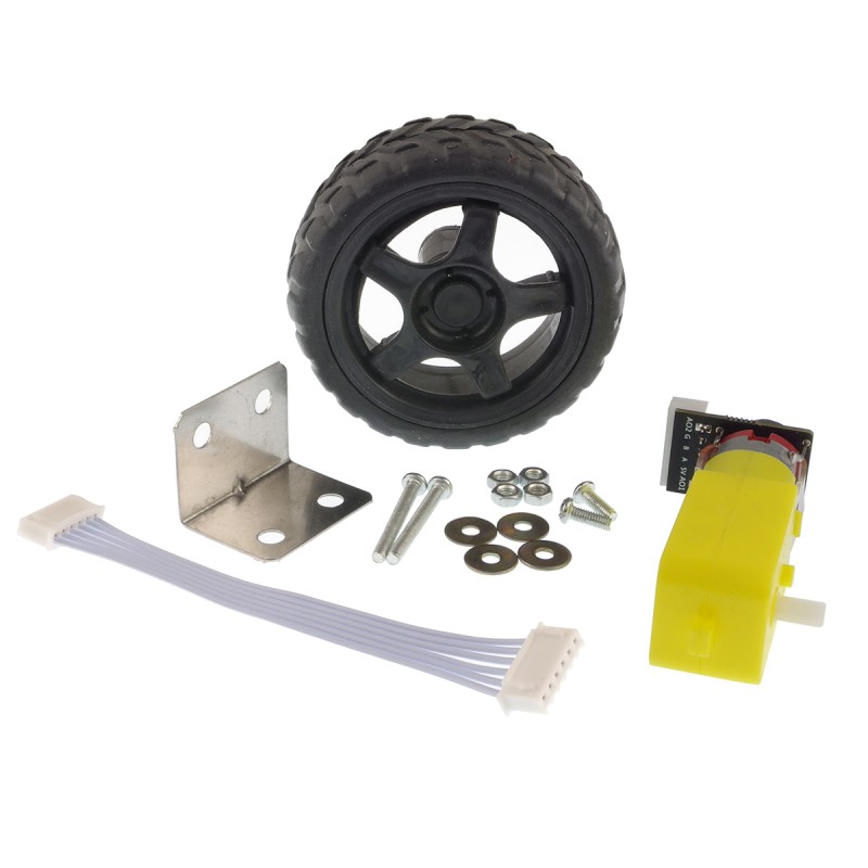 TT motor with plastic gearbox and encoder - Kamami on-line store