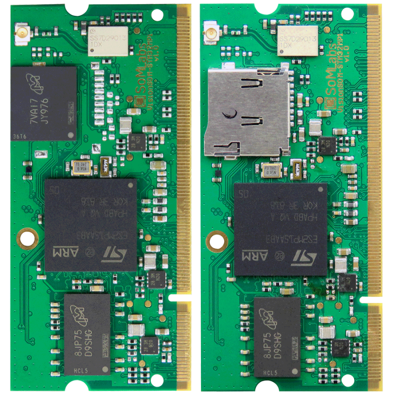 VisionSOM-STM32MP1 - module with STM32MP157C processor, 512MB RAM, 8GB eMMC and WiFi/BT - Kamami ...