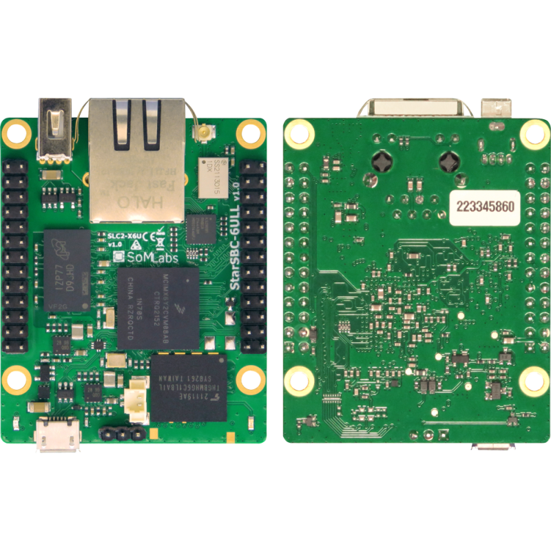 StarSBC-6ULL - minicomputer with i.MX6ULL processor, 512MB RAM, 8GB ...