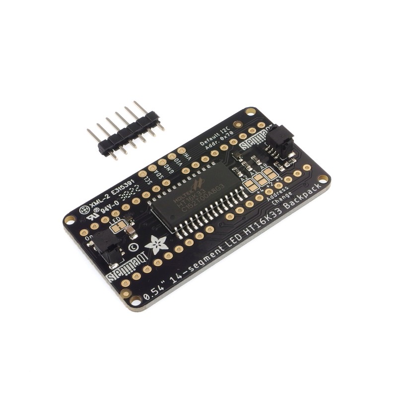 Stemma Qt 14 Segment Led Alphanumeric Backpack Module With I2c Driver