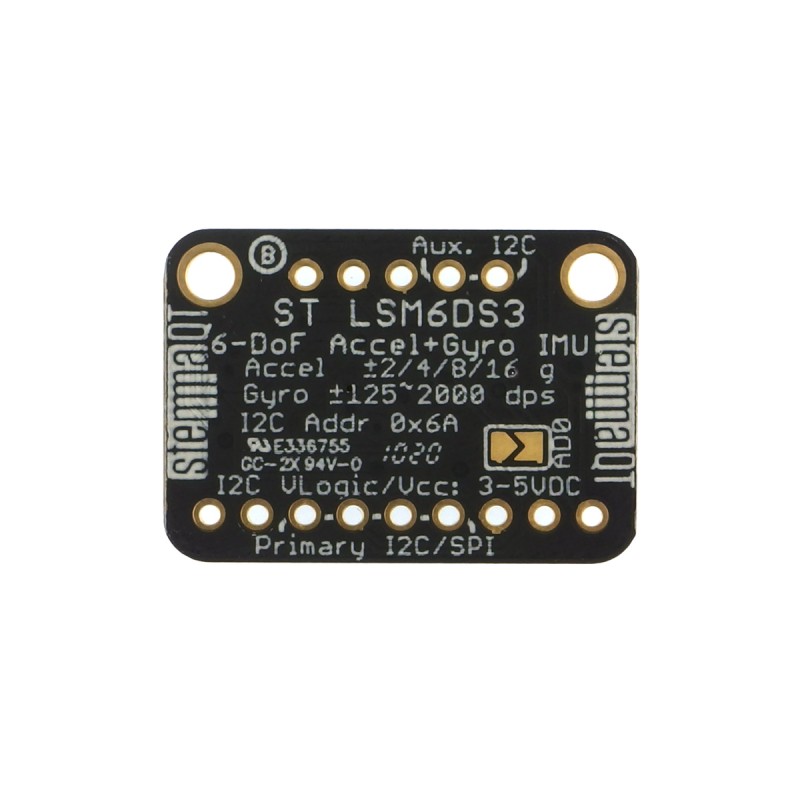 STEMMA QT LSM6DS3TR-C 6-DoF Accel + Gyro IMU - module with 6-axis IMU ...