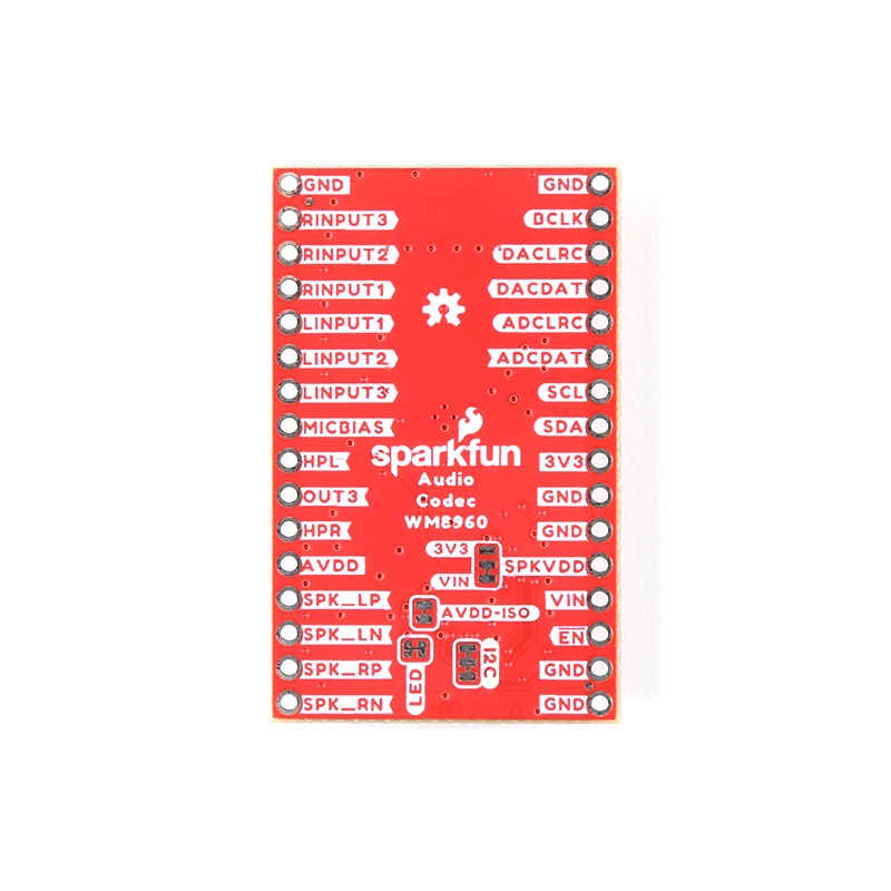 Qwiic Audio Codec Breakout Module With Wm8960 Audio Codec Without