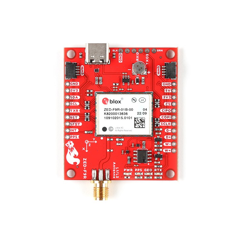 Qwiic GPS-RTK Dead Reckoning Breakout - GNSS module with ZED-F9R (SMA) receiver - Kamami on-line ...