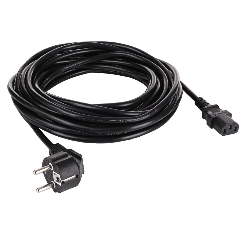 Kabel zasilający Akyga AK-PC-08C CU CEE 7/7 / IEC C13 10m - sklep Kamami