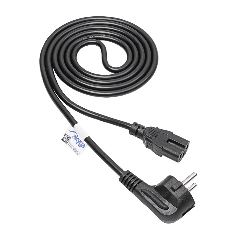 Kabel zasilający serwerowy Akyga AK-UP-08 CU CEE 7/7 / IEC C15 1.8m - sklep Kamami