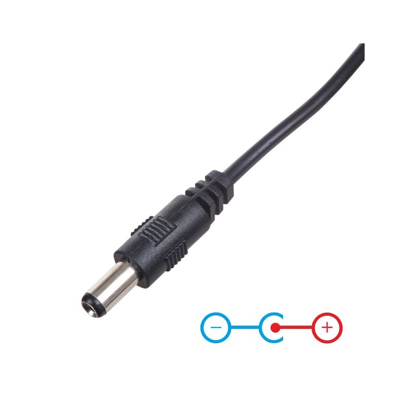 Kabel zasilający Akyga AK-DC-04 CU USB A (m) / 5.5 x 2.5 mm (m) 0.8 m - sklep Kamami