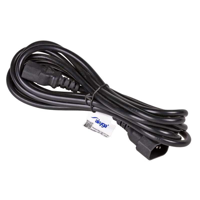 Power Cable Akyga AK-PC-11A Extension CCA IEC C13 / C14 5 m - Kamami on ...