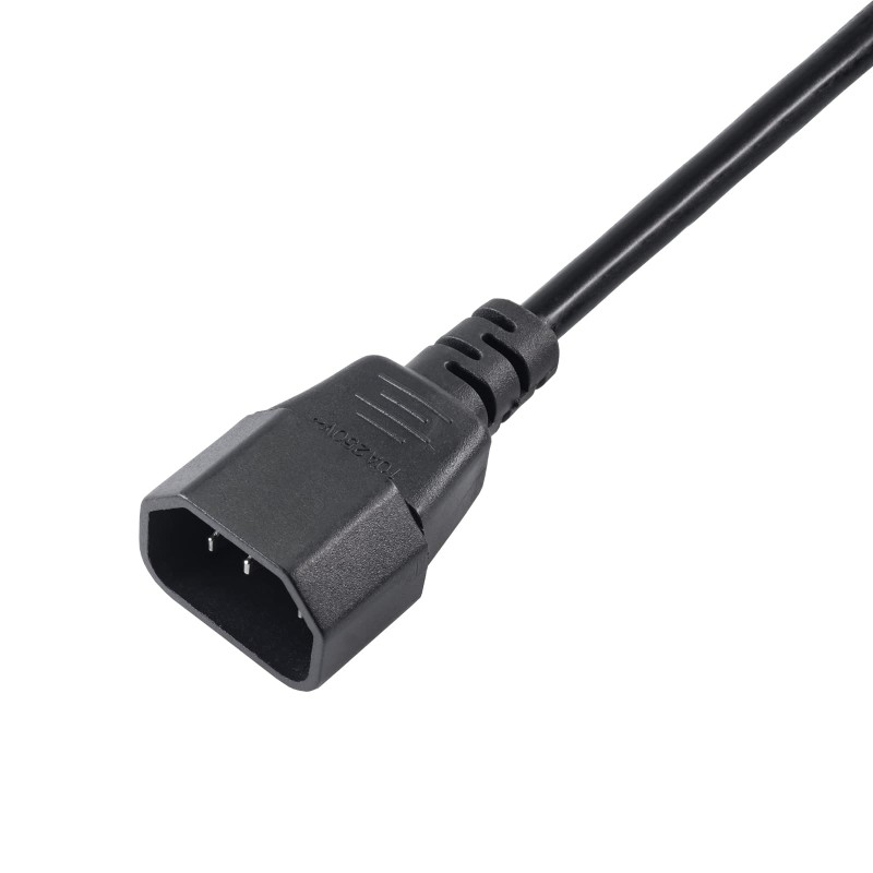 Kabel zasilający Akyga AK-PC-03A przedłużacz CCA IEC C13 / C14 1.8 m - sklep Kamami