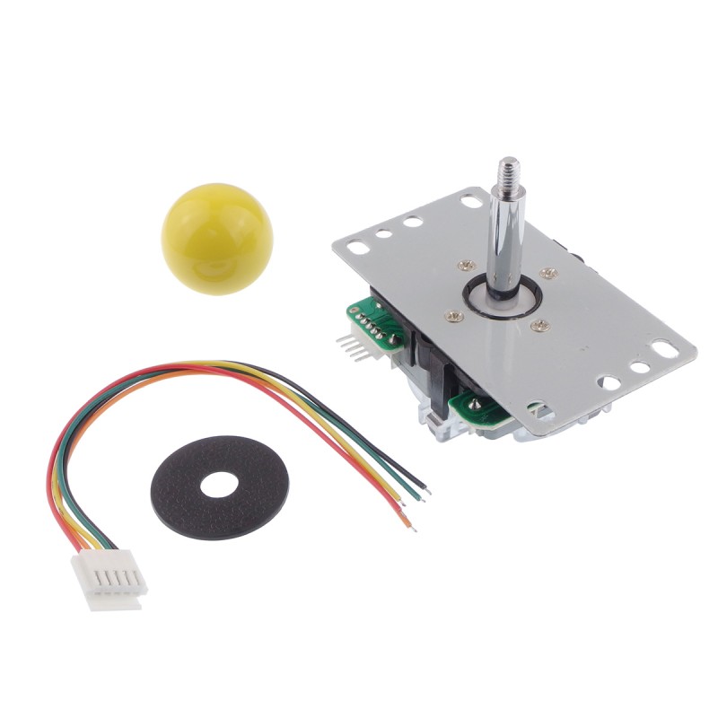 Classic Arcade Joystick 4/8 way (yellow) - Kamami on-line store