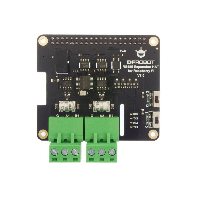 Dual-channel RS485 Expansion Hat - 2-channel RS485 converter for Raspberry Pi - Kamami on-line store