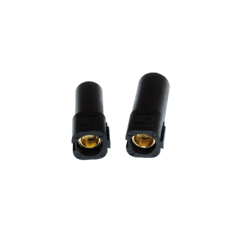 XT150 - high-current connector (plug + socket + contacts) - black ...