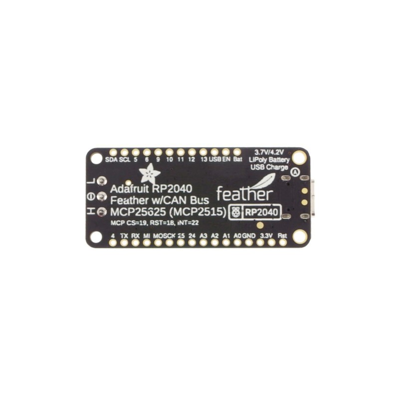 RP2040 CAN Bus Feather - board with RP2040 microcontroller and CAN ...