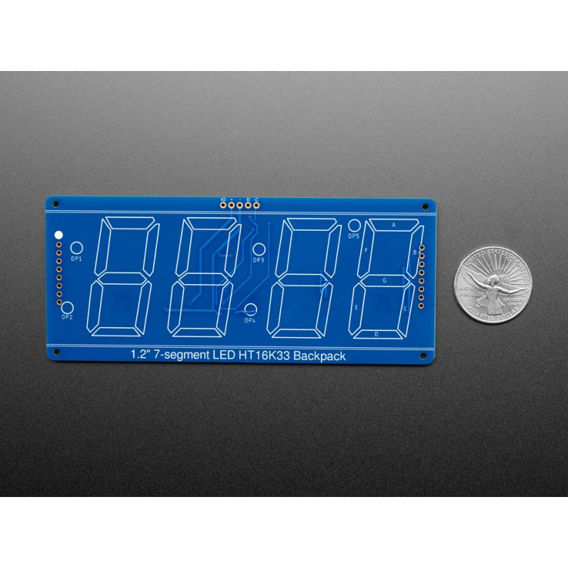 Adafruit 1.2" 4-Digit 7-Segment Display w/I2C Backpack Stemma QT - RED ...